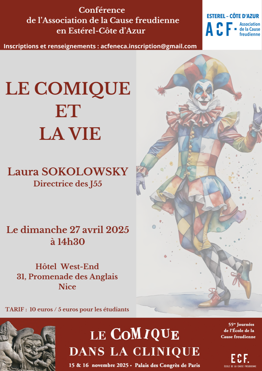 Le comique et la vie - Ecole de la Cause freudienne